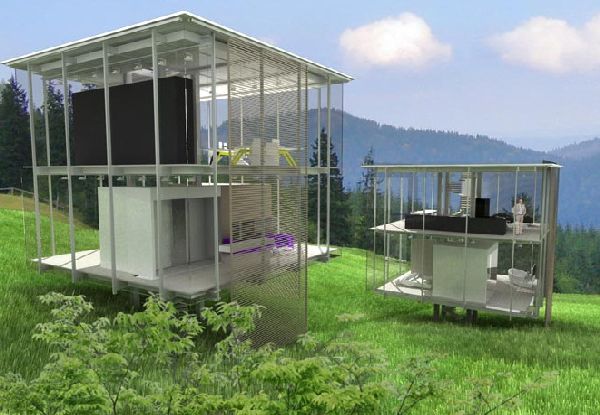 Transparent Glass House Design Ideas, On The Outskirts Of Larissa, Greece