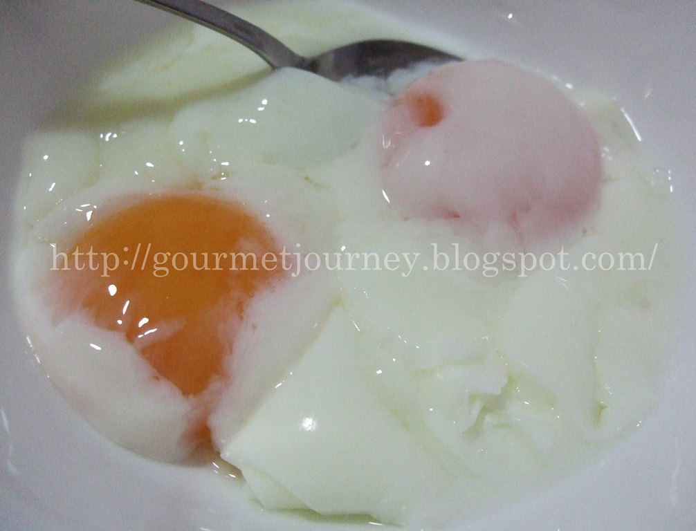 Gourmet Journey: half boil egg