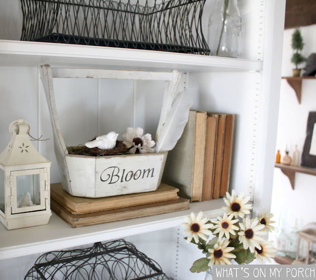 My Porch Prints: How To Decorate A Bookshelf For Spring