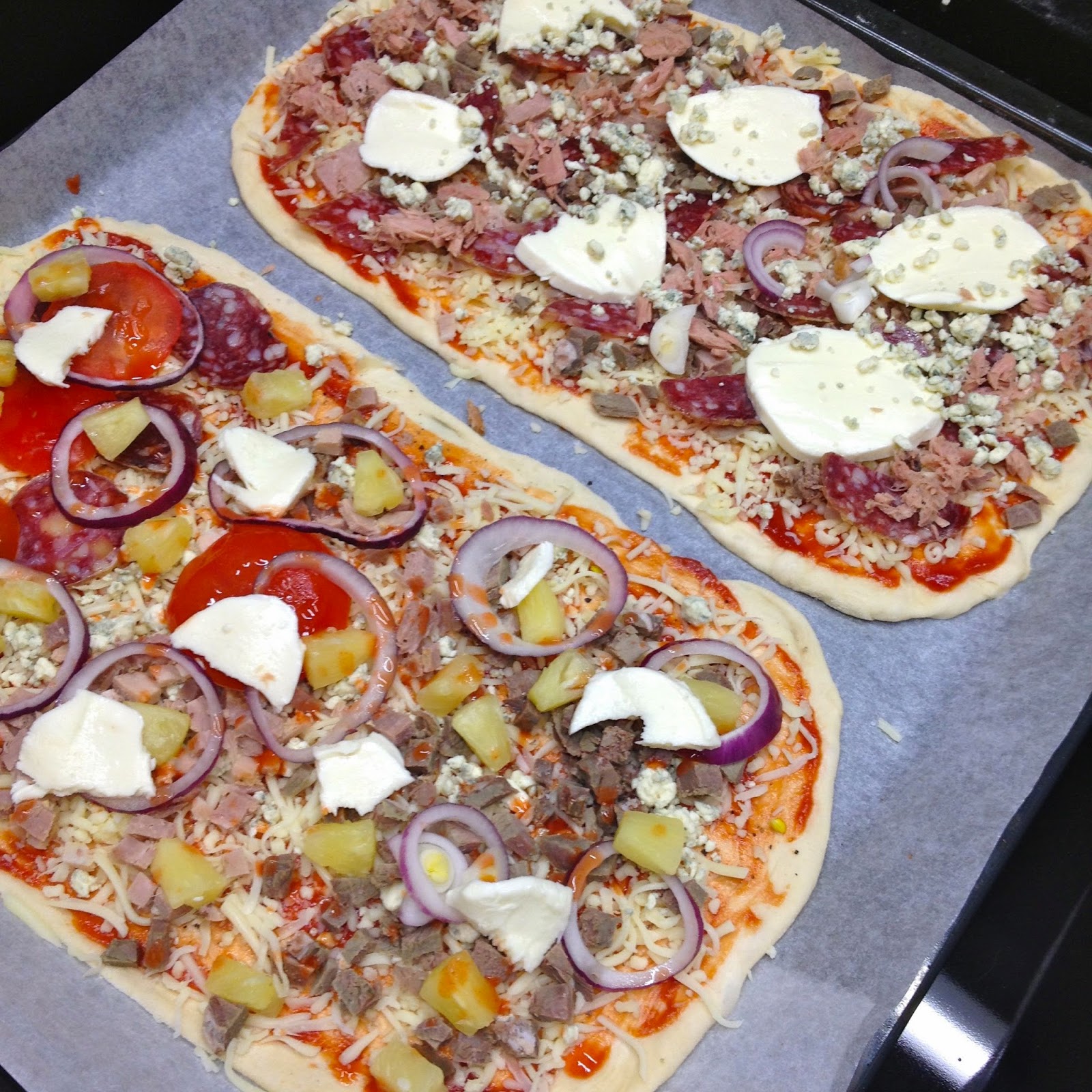 Terhin keittiössä - ruokablogi: Kinkku- ja poropizzaa - joulun jämät ...