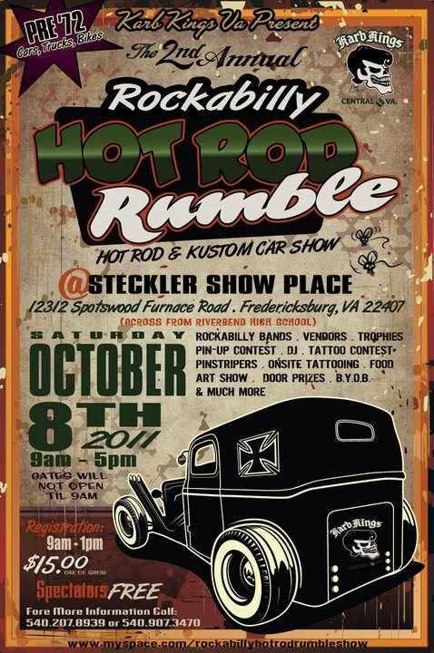 The Karb Kings CC: KARB KINGS VA 2nd Annual ROCKABILLY HOT ROD RUMBLE!!!
