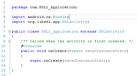 Building SDL2 for Android with Visual Studio
