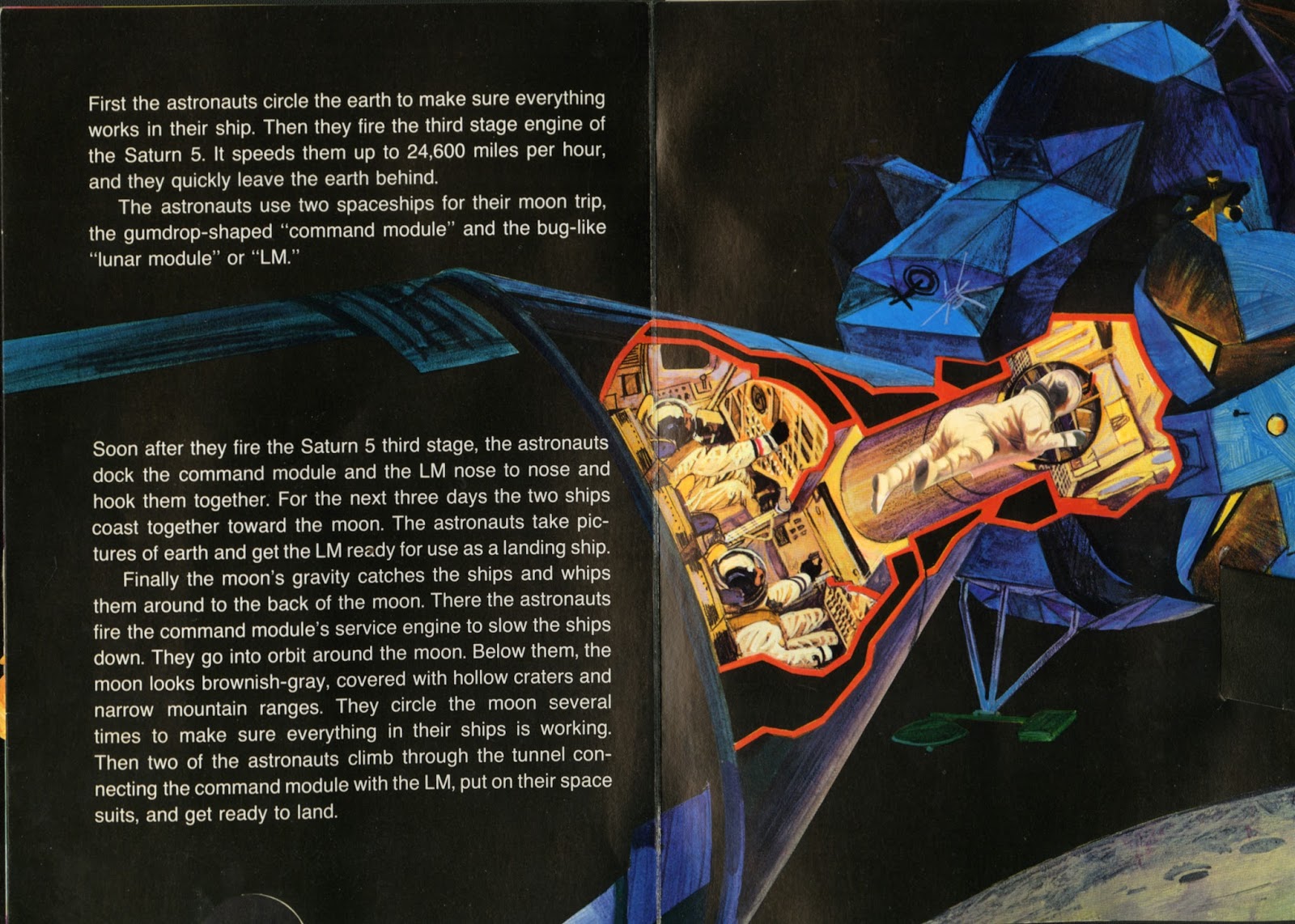 Dreams of Space - Books and Ephemera: Astronauts on the Moon (1970)