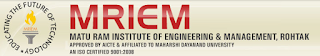Matu Ram Institute of Engineering and Management, Rohtak, Wanted ...