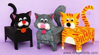 Professora Juce: 10 ideias para fazer gato com material Reciclado!!!