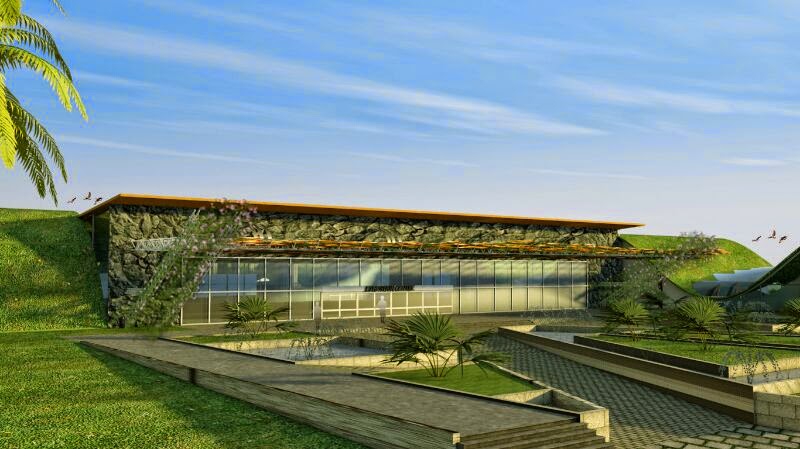 111: Exhibition hall that takes all the exterior to the interior.