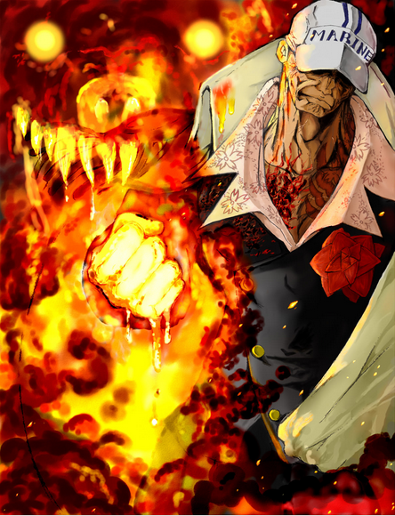 KOLEKSI GAMBAR ONE PIECE: Logo whitebeard vs akainu chapter