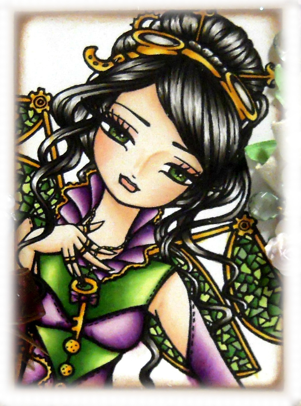 Miss Mirabella - Kit and Clowder Online Colouring Classes