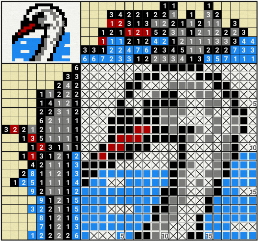 My Nonograms Katana Solutions: Golden Mean - Color