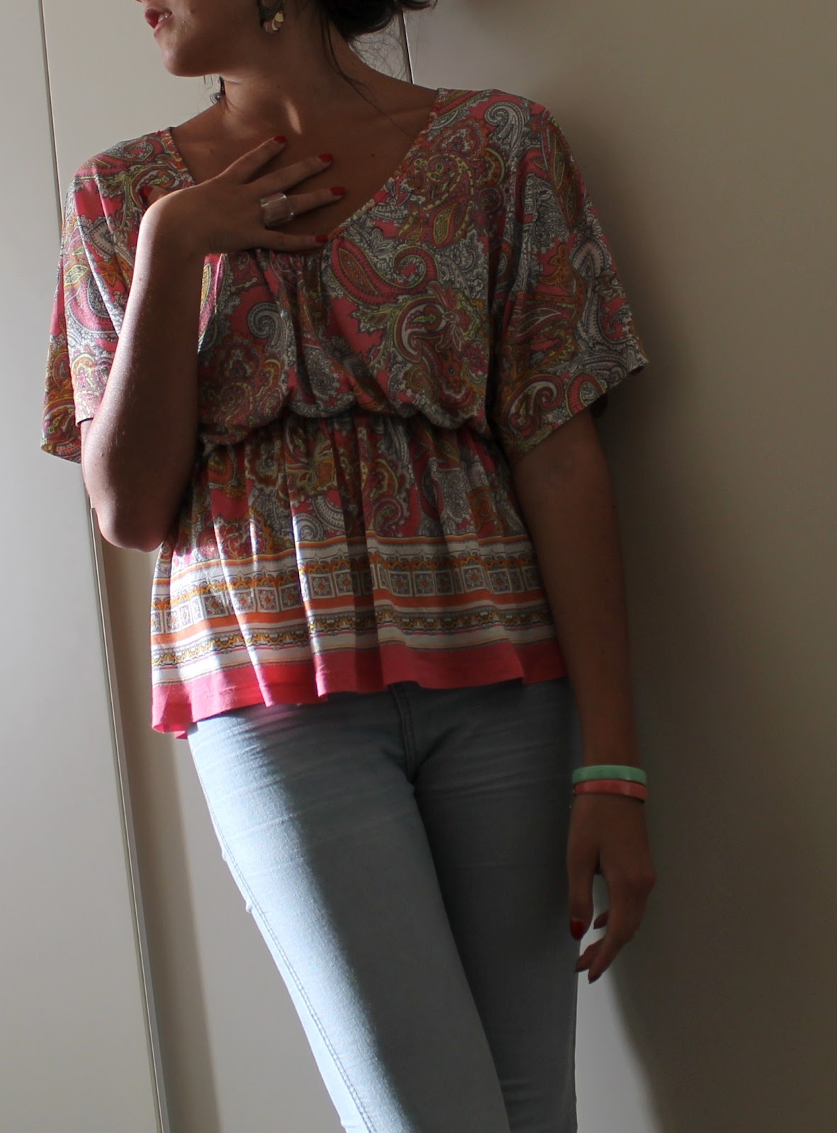 Voulez vous: PINK PATTERNED TOP