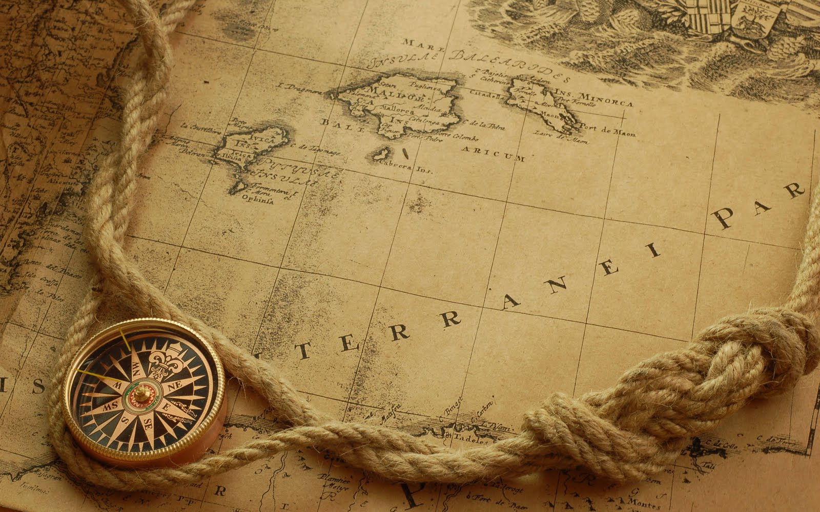 Compass Rope Map HD Wallpaper Wallpaper | Full HD Wallpapers and ...
