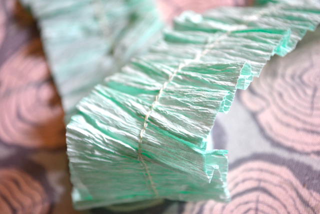 The Professor's Blog: DIY Dyed Crepe Paper Ribbon Tutorial