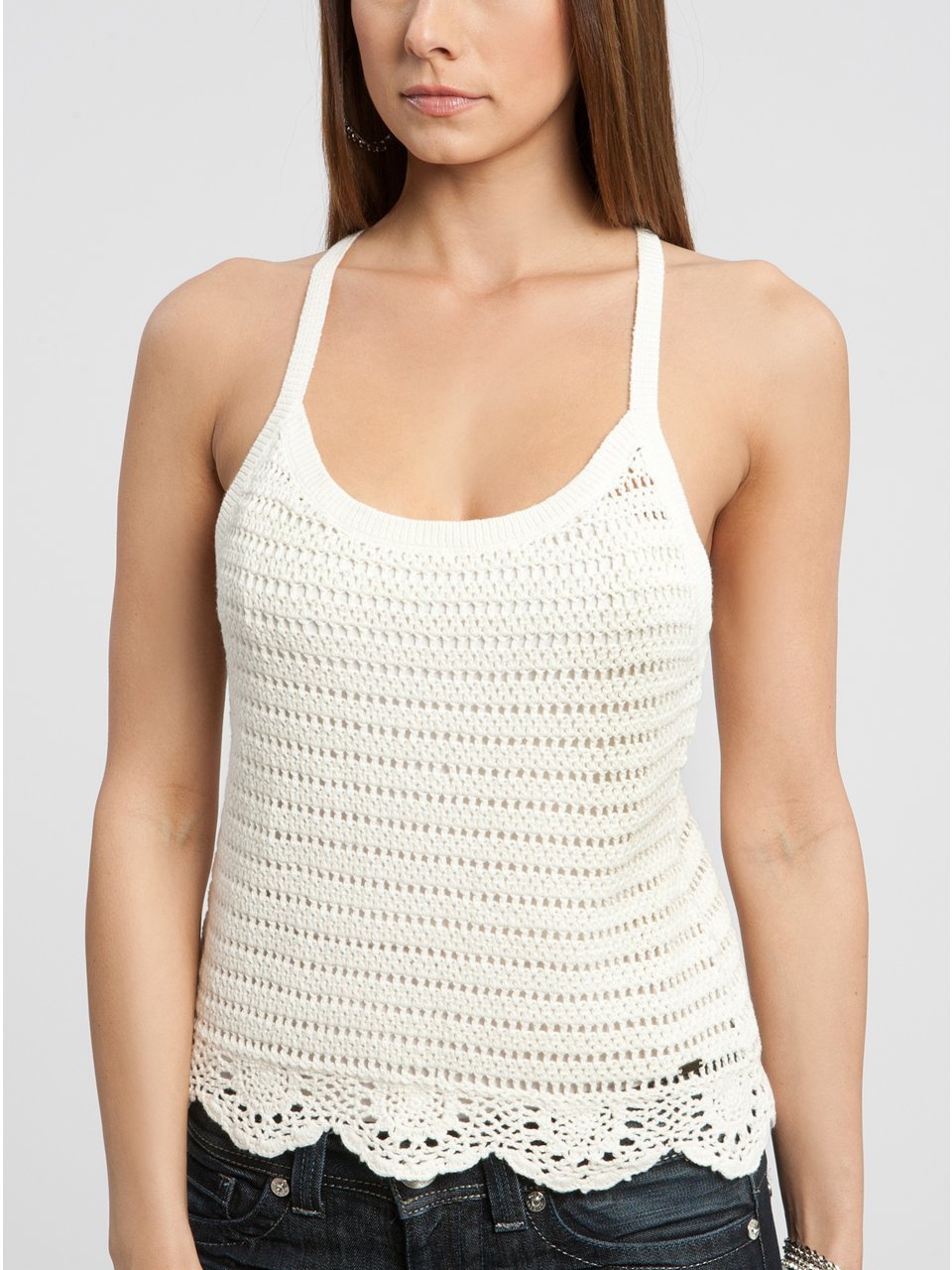 Crochetemoda Blog: Top Branco de Crochet