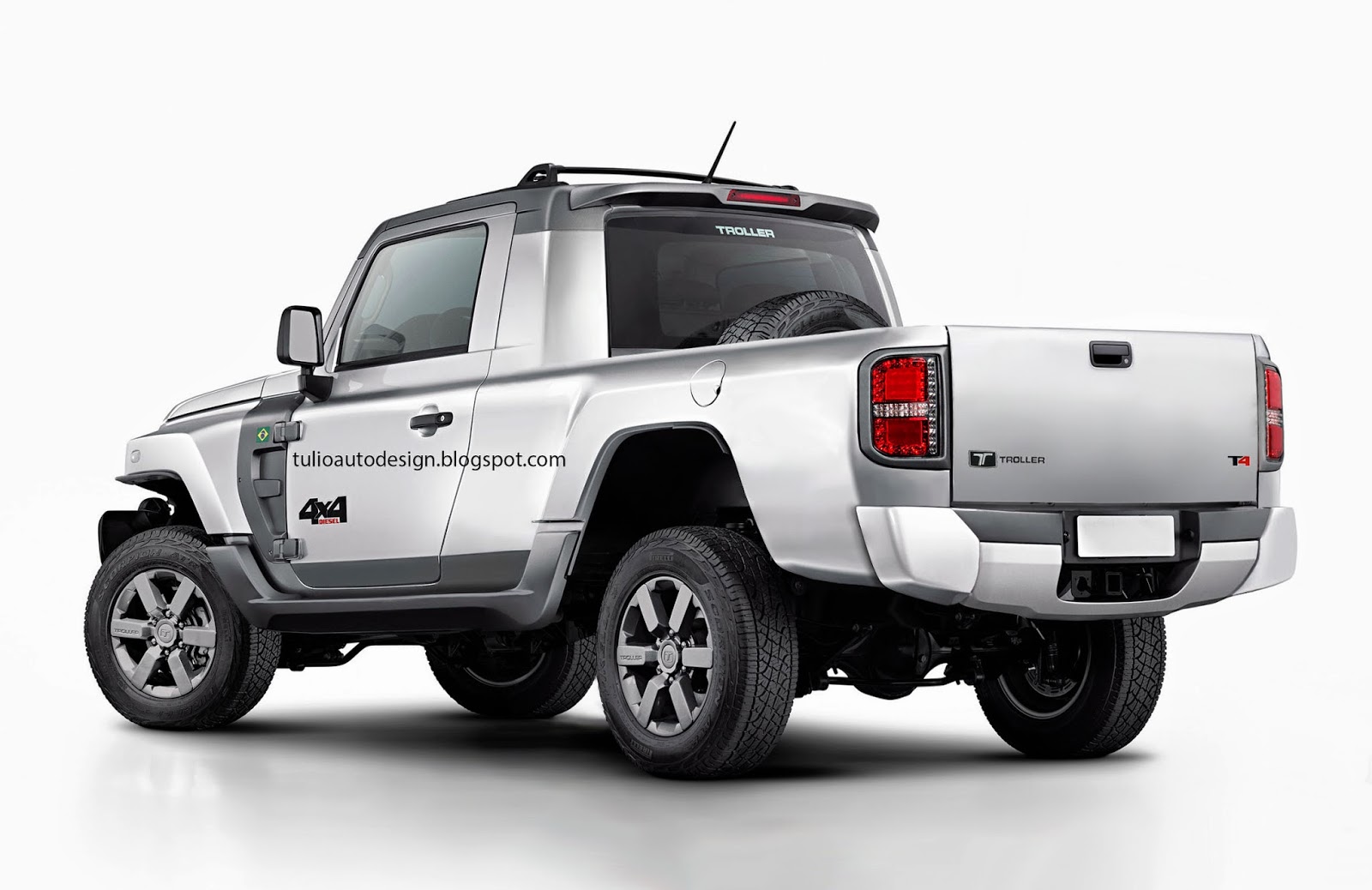Túlio Auto Design: Novo Troller T4 Picape