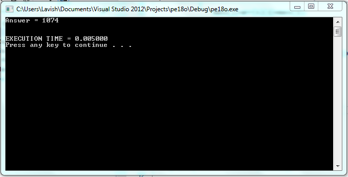 CODING CLUB: PROJECT EULER SOLUTION # 18 CODING CLUB: PROJECT EULER SOLUTION # 18
