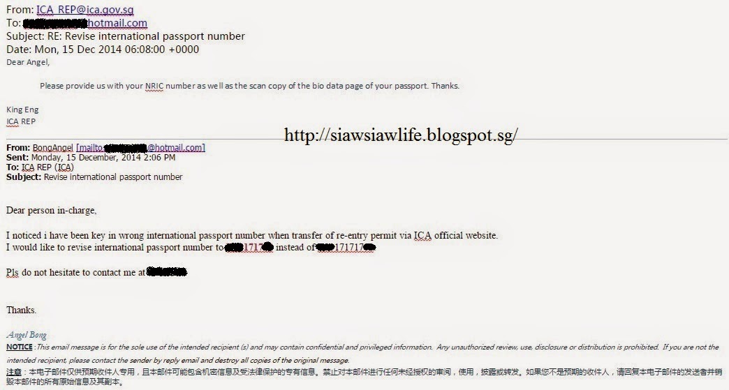 Step : transfer Re-Entry Permit (e-REP) Singapore after renew passport ...