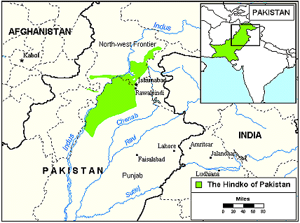Language and possable provinces of Pakistan: Hindko Languge Map (found ...