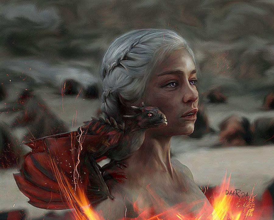 As ilustrações realistas de Game Of Thrones by Daaria - Tudo que motiva