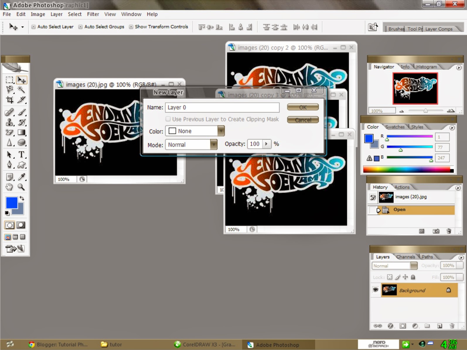 Cara Memberi Warna Pada Layer Baru Di Photoshop | Ide Perpaduan Warna