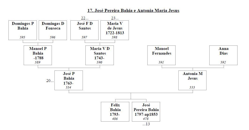 Familia Baía ou bahia: Famílias descendentes de José Pereira Bahia e ...