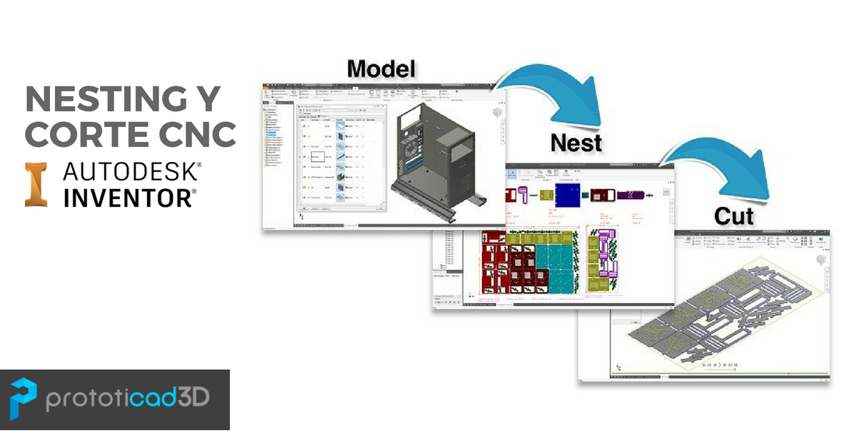 ¡Nesting y Corte CNC en Inventor! ¡Pruébalo ya! - Prototicad 3D ...