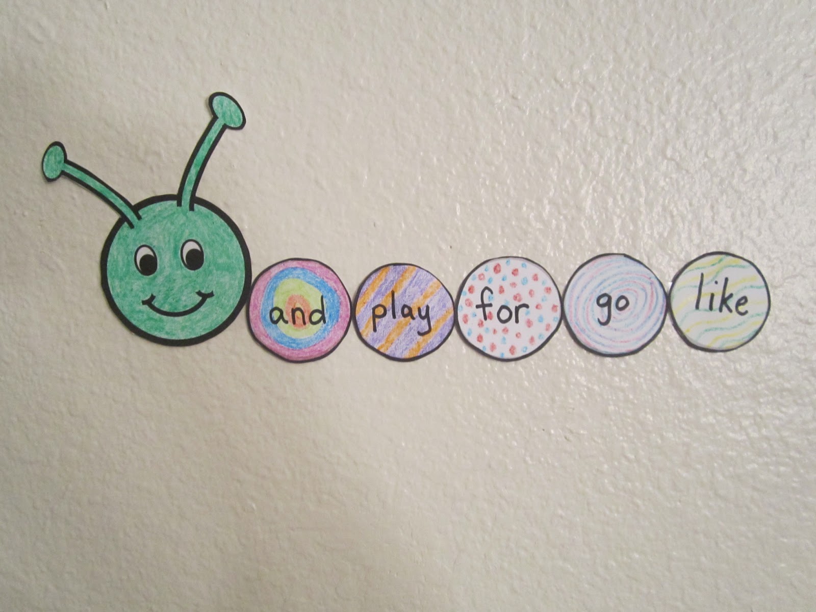The Popcorn Reader: Sight Word Caterpillar: Idea #114