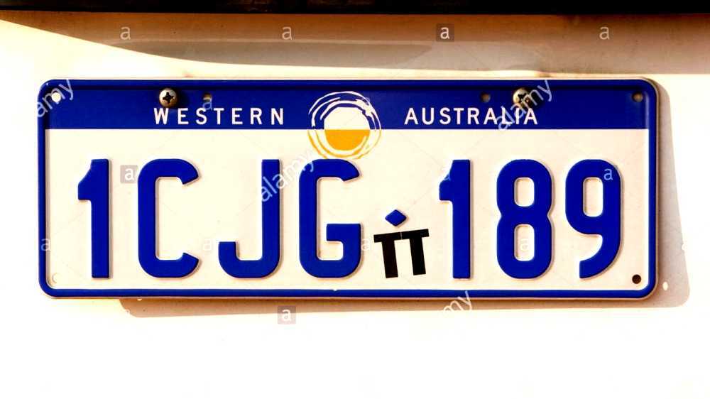Vehicle registration plates of Australia