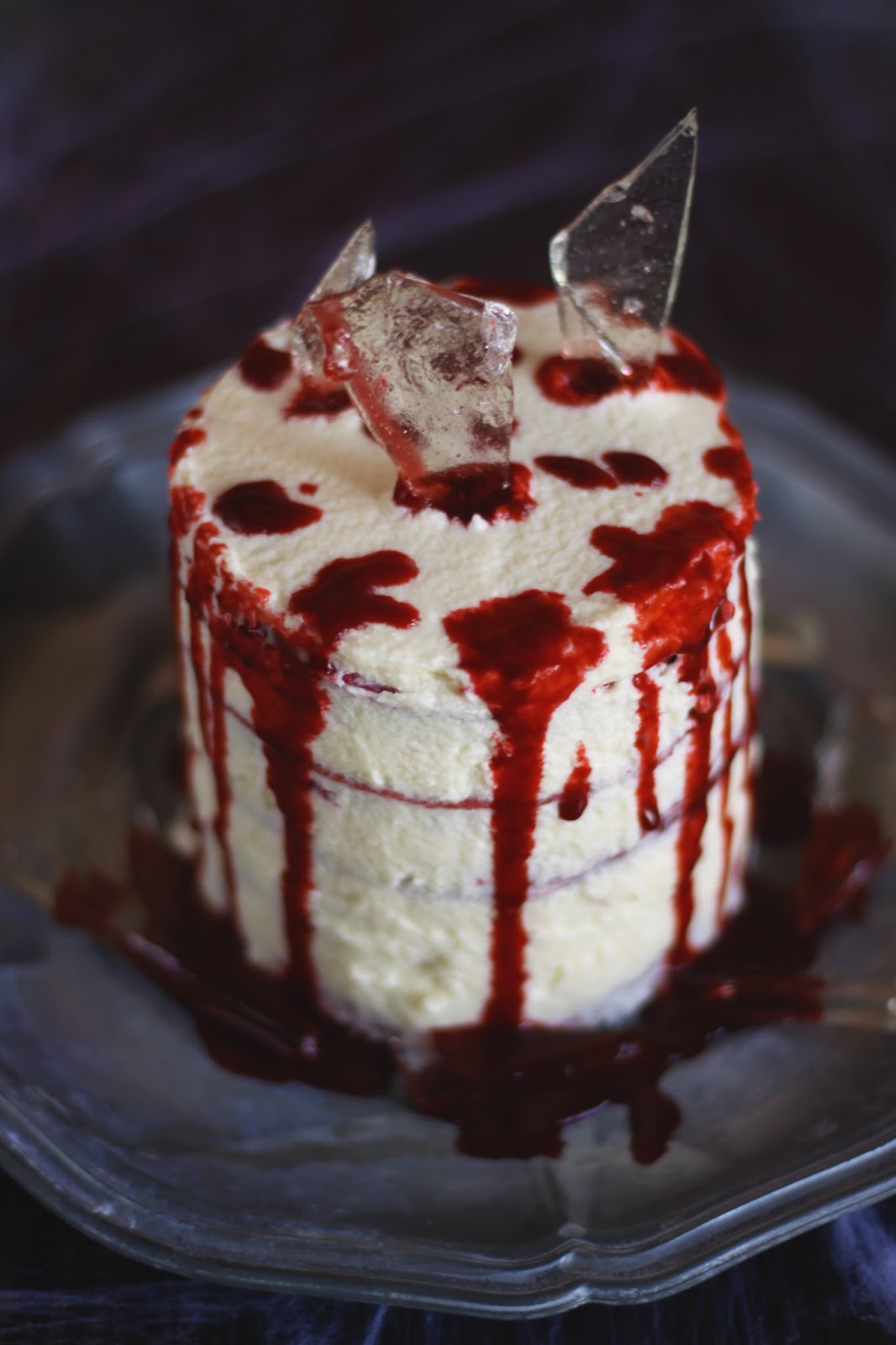 Pancake Stories: Bloody Red Velvet Halloween Pancakes with Sugar Glass ...