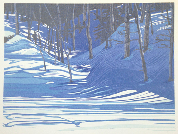 Brush and Baren: Linocut in Progress: Ink Behaving Badly