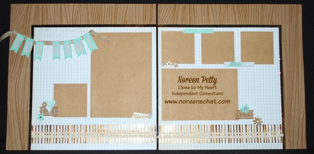Noreen's Scrap N Chat: CTMH Rustic Home, Our Home Scrapbook Layout