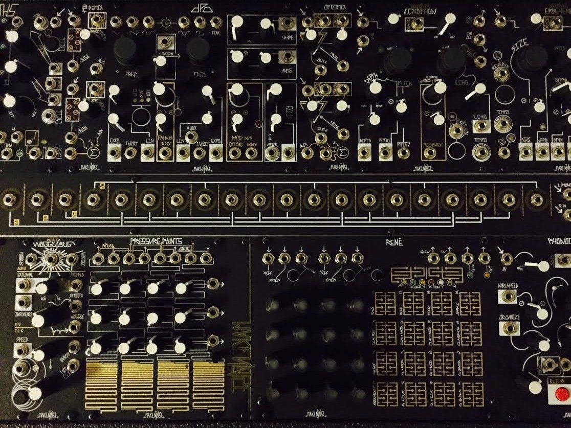 MATRIXSYNTH: Make Noise Black & Gold Shared System