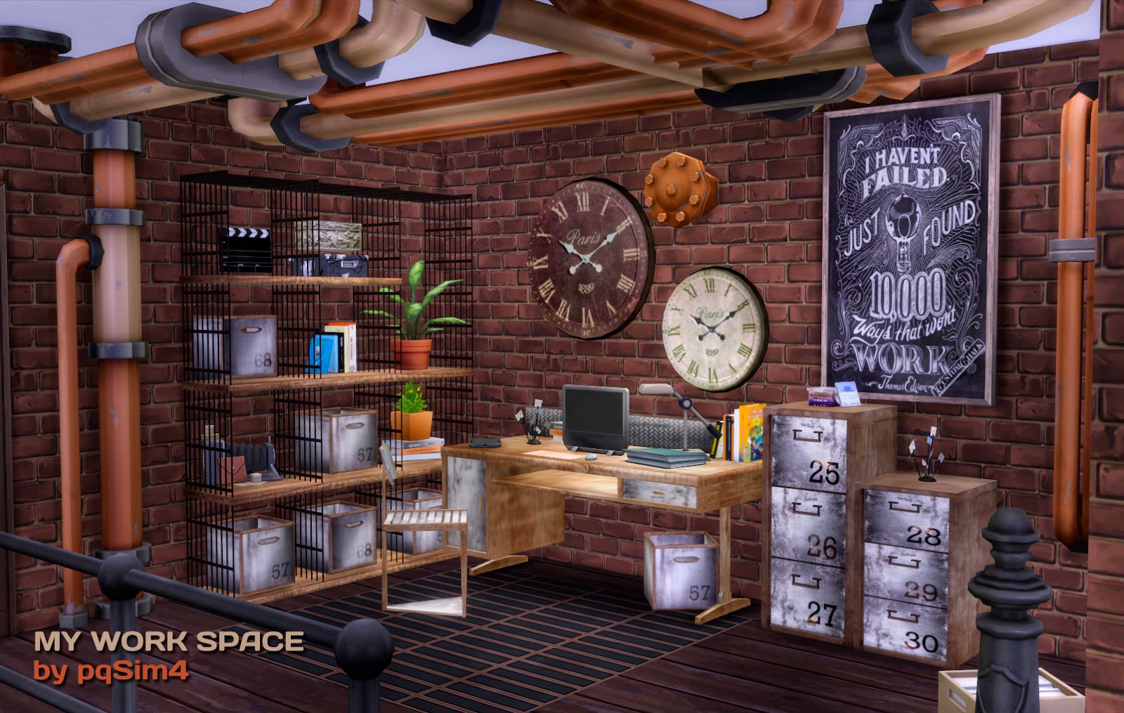 Sims 4. My Work Space.