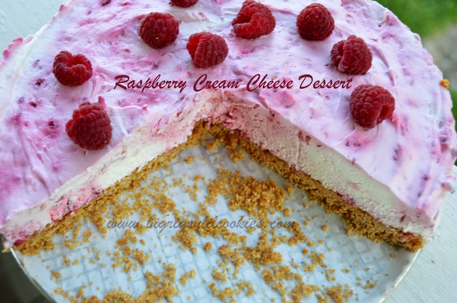 Big Rigs 'n Lil' Cookies: Raspberry Cream Cheese Dessert