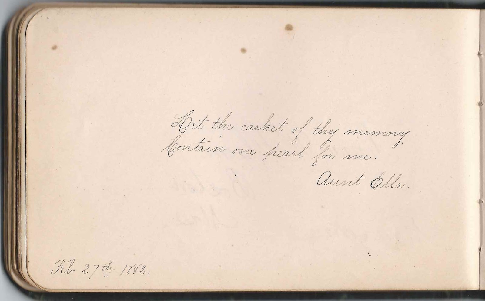 Heirlooms Reunited: 1880s Autograph Album of Anna Fessenden Norris of ...