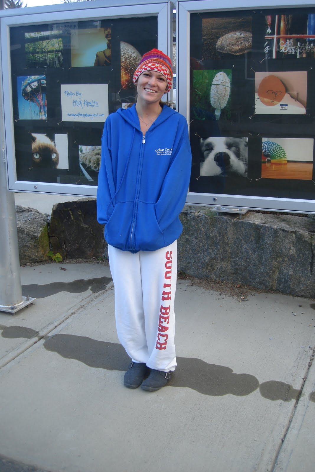 Erica Knowles displays at the Worlds Smallest Art Gallery