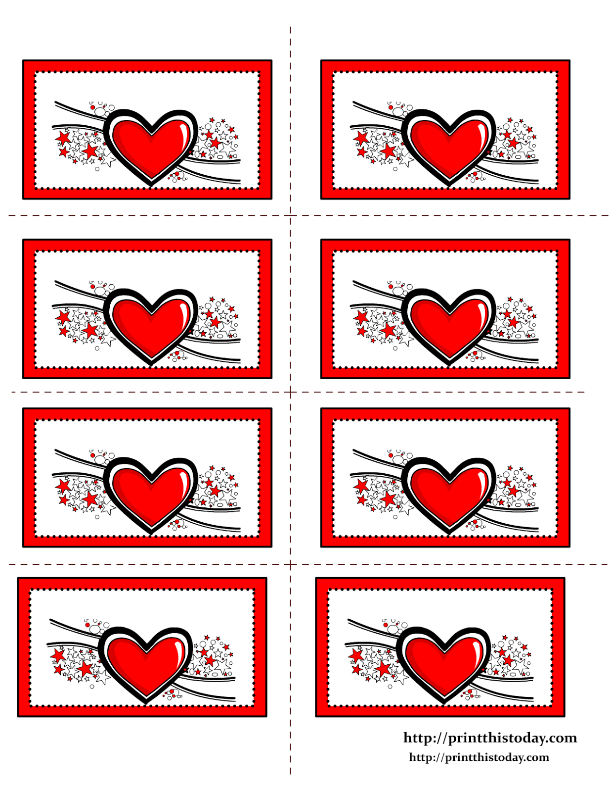 Corazones para San Valentín. Varios Kits para Imprimir Gratis. - Ideas ...