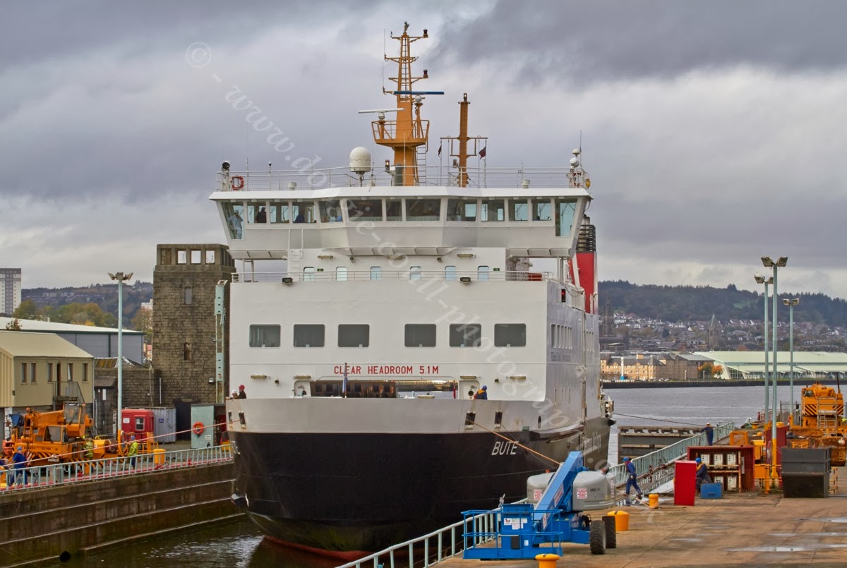 Dougie Coull Photography: MV Bute - Dry Dock for Winter Maintenance