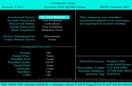 Standard CMOS Setup - BIOS AWARD and BIOS AMI ~ Apprendre1net