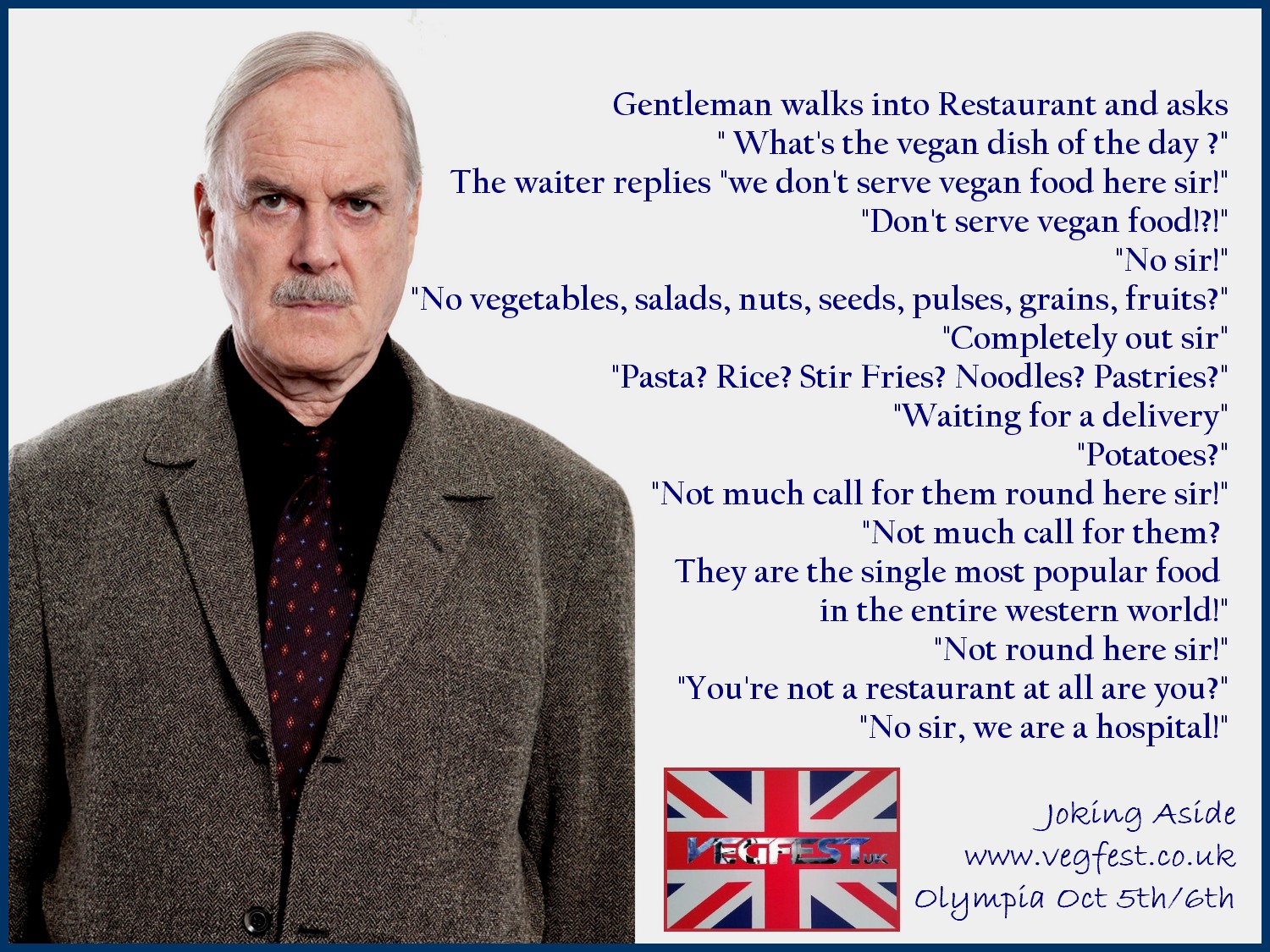 World Vegetarian And Vegan News: UK Comedy? Banned Joke Poster for ...