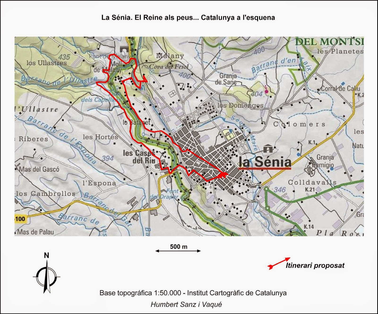 Humbert Sanz: La Sénia. El "Reine" als peus... Catalunya a l'esquena!