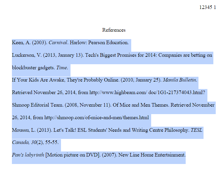 GUST 097C: How to Make a Reference Page