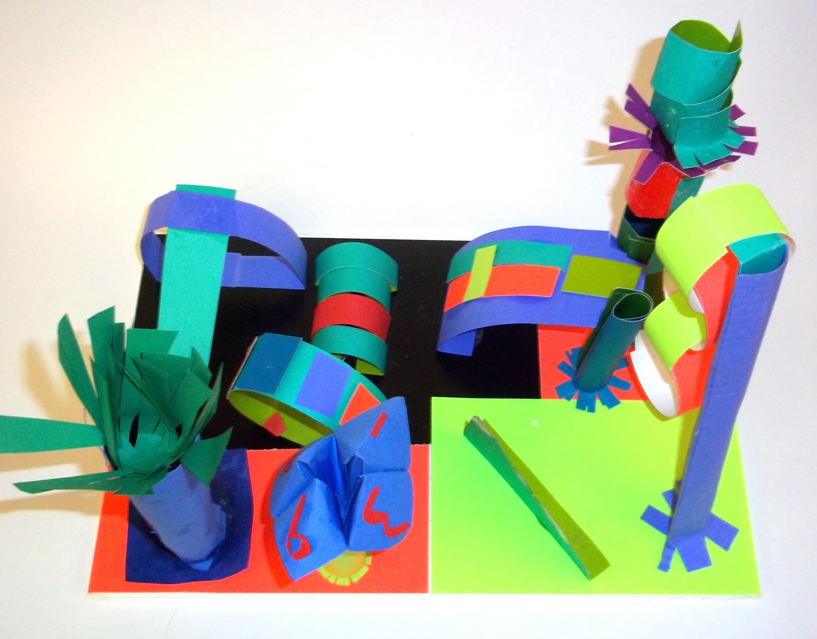 Monument Valley Regional Middle School Art Class: Paper Sculptures, 5th ...