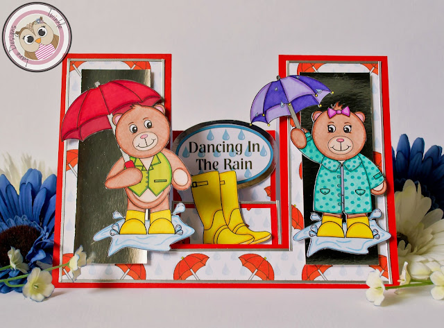 Dancing In The Rain Stepper Card