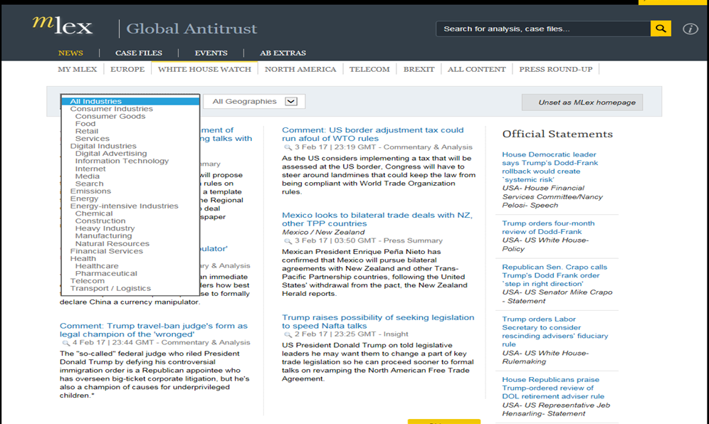 Politics Aside: MLex Offering Straight News Coverage of Brexit and ...