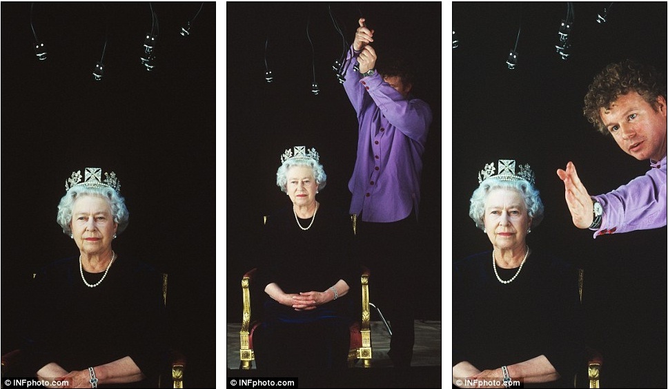 Hello Celebrity: Behind-the-scenes with the Queen: Candid photos reveal ...