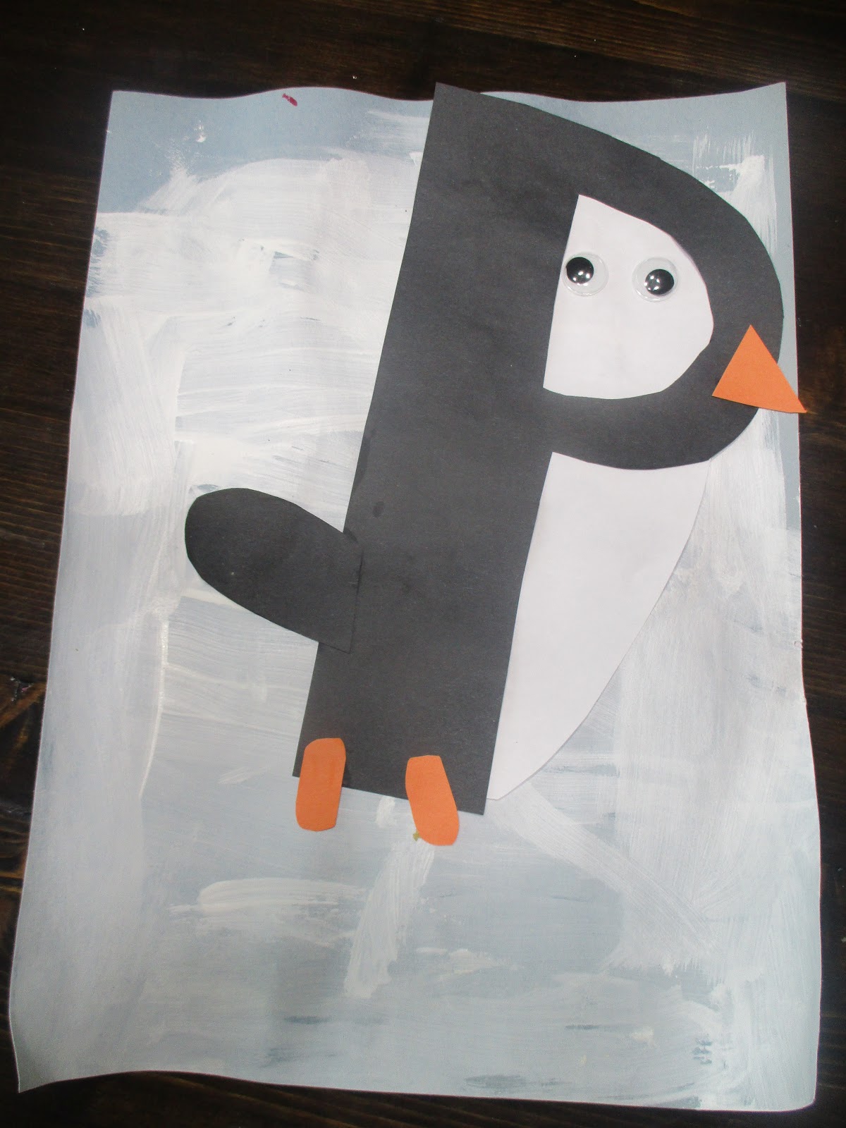 The Cozy Red Cottage: Letter P Penguin Craft