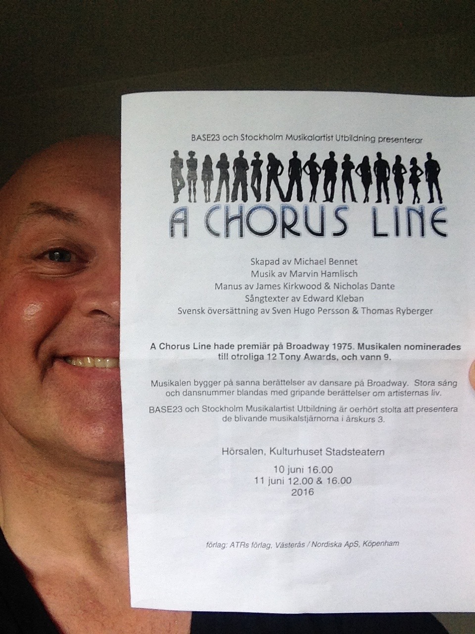 Minst En Gång i Veckan: A CHORUS LINE, SMU, Kulturhuset Stadsteatern ...