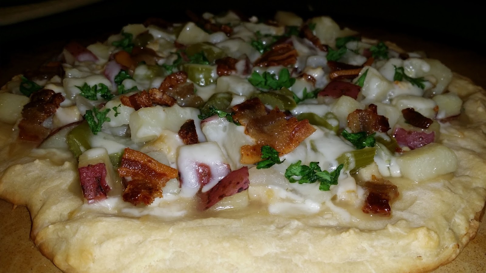 50 States on 50 Plates: Week #39: Rhode Island - Clam Chowder Pizza
