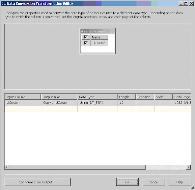 SQL Server Techniques: SSIS conversion from Unicode to Non-Unicode characters data set.