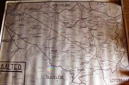 Geschiedenis van Aalter: Een oude kaart uit Aalter (1954)